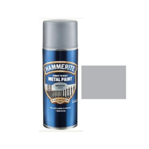 Hammerite Smoothrite Spray Silver 400ml The Wood Yard
